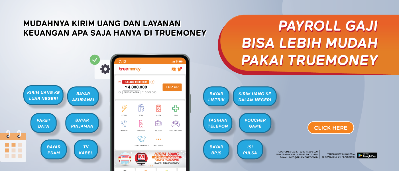 Send money To All of Indonesia No Account | Truemoney